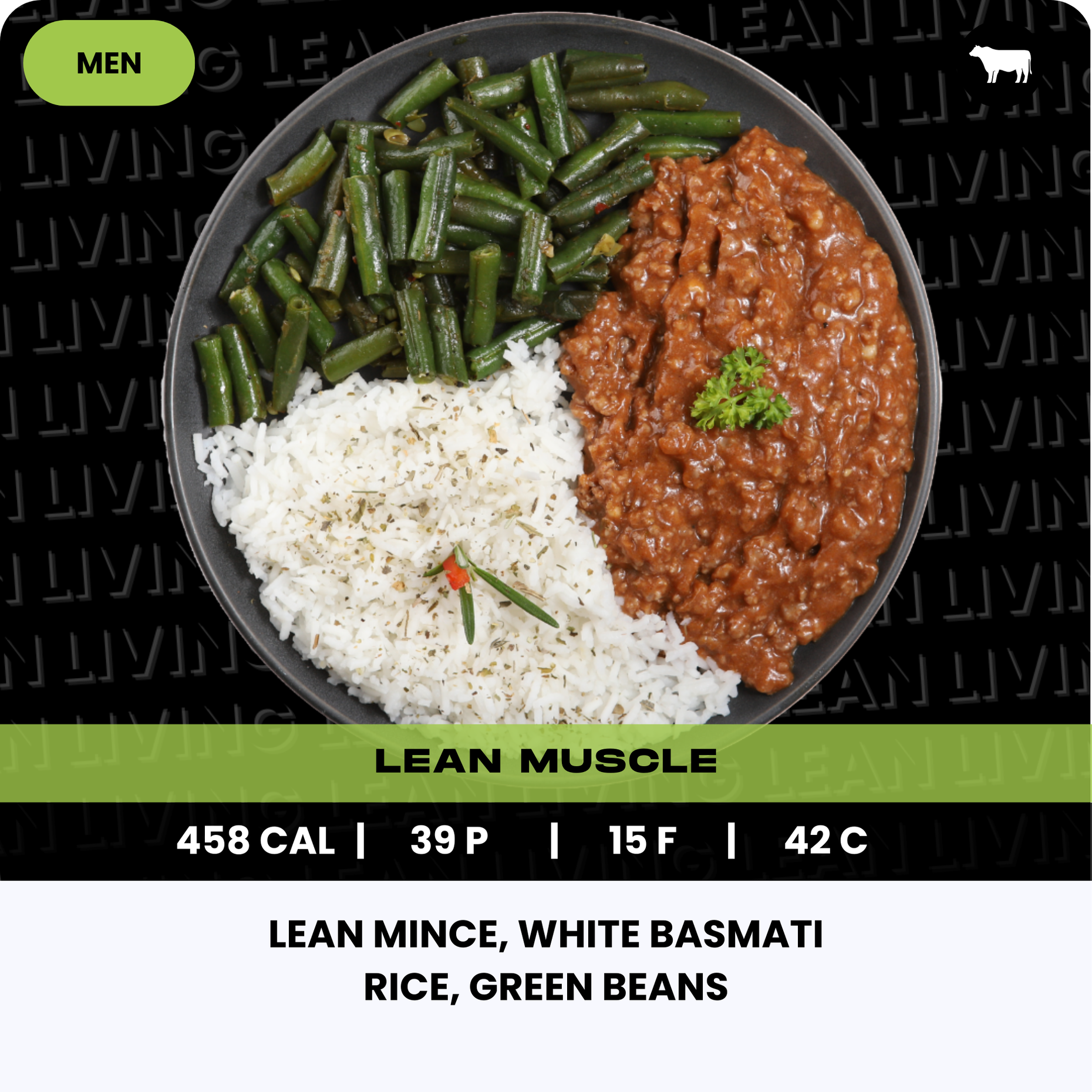 Men's Lean Muscle Pack - Lean Living | Easy Healthy Meals Delivered